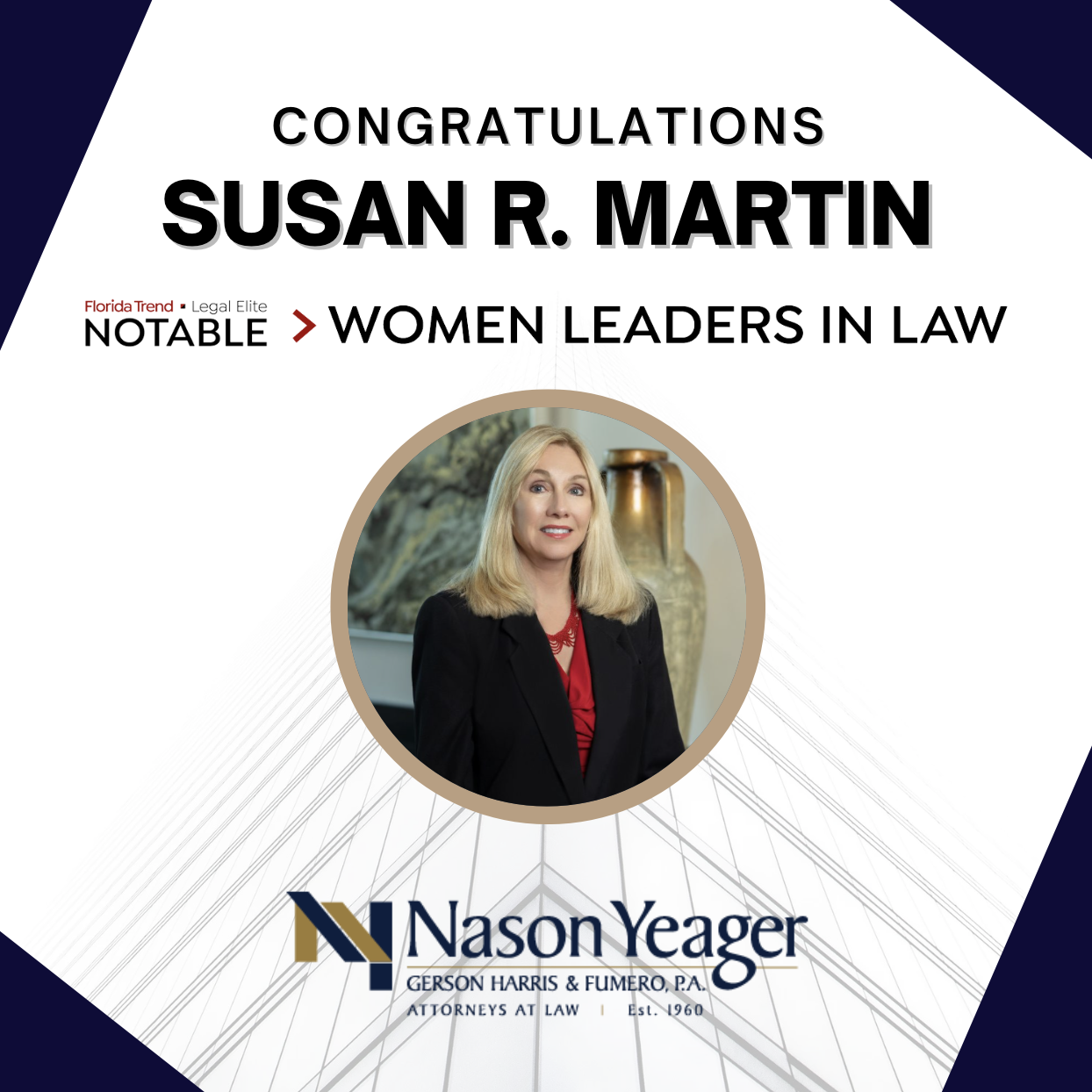 Susan Roeder Martin Recognized in Florida Trend’s 2025 Legal Elite ...