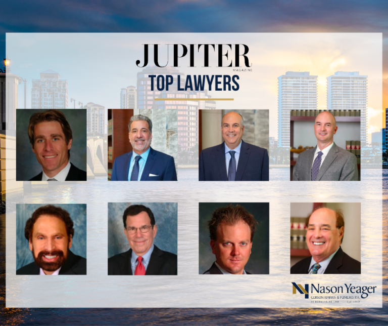 News & Events - Nason, Yeager, Gerson, Harris & Fumero, P.A.