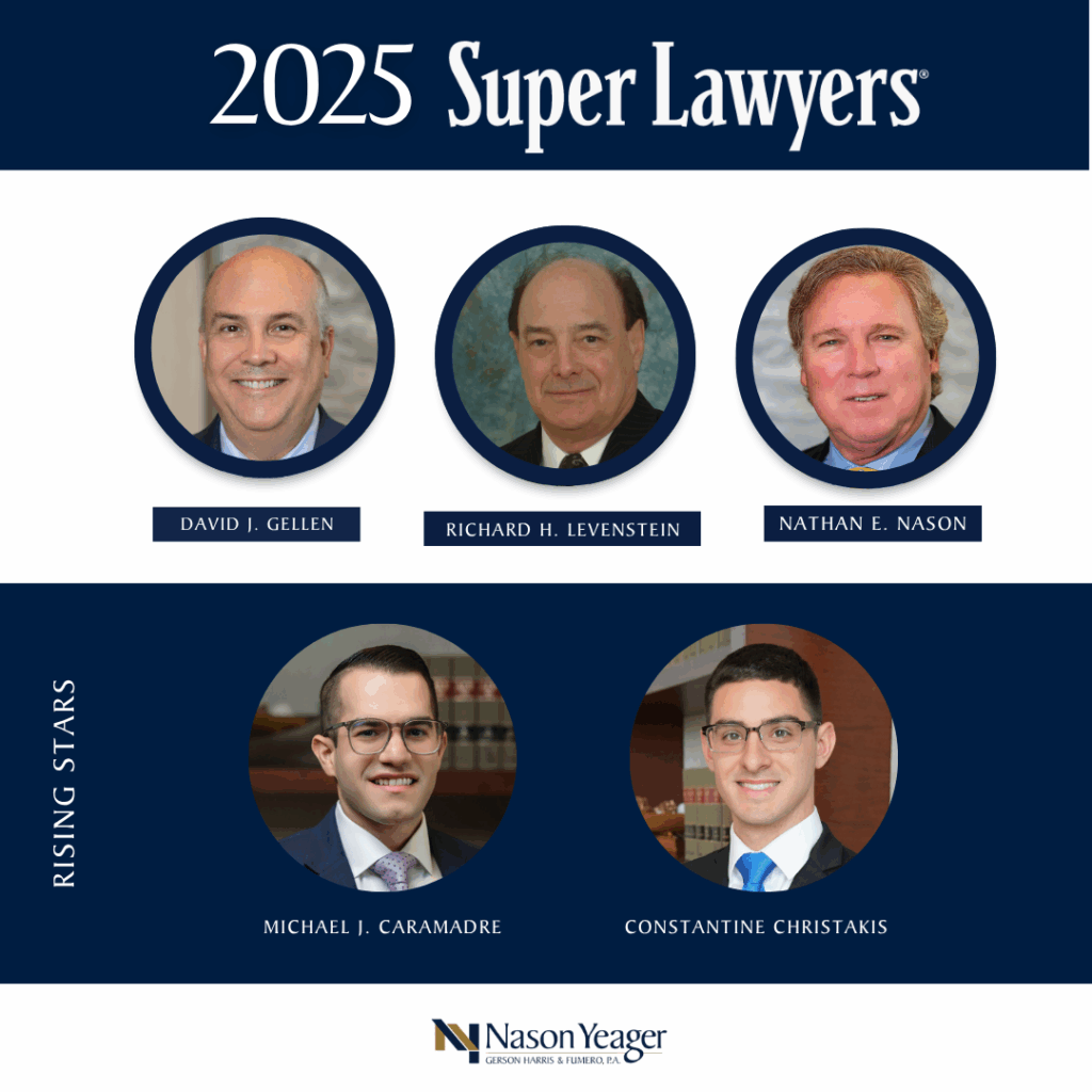 Nason Yeager Gerson Harris & Fumero Attorneys Named to 2025 Florida Super Lawyers and Rising ...